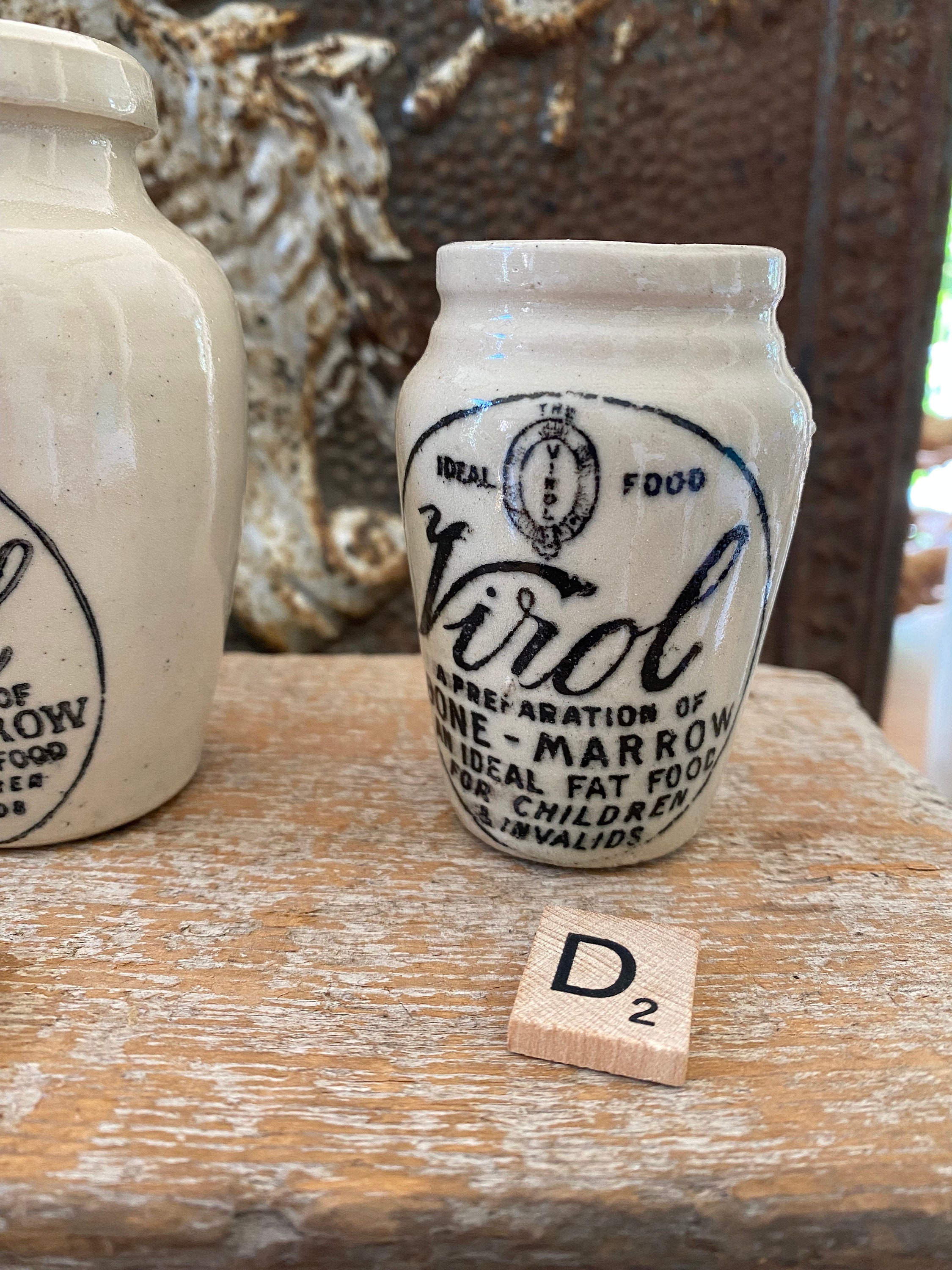 English Antique Virol - Bone Marrow - Stone Pot C. 1890 - Choice of ...