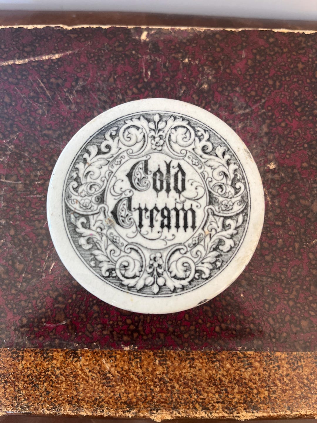 Antique English Cold Cream Advertising Pot C. 1890 Lid Plus Base - Etsy