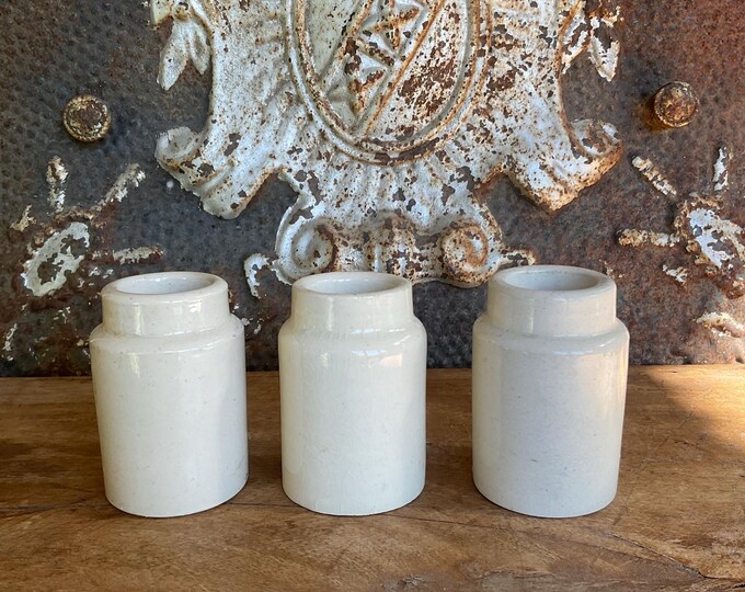 Set of 3 - Small Shapely Ironstone Pots - Etsy