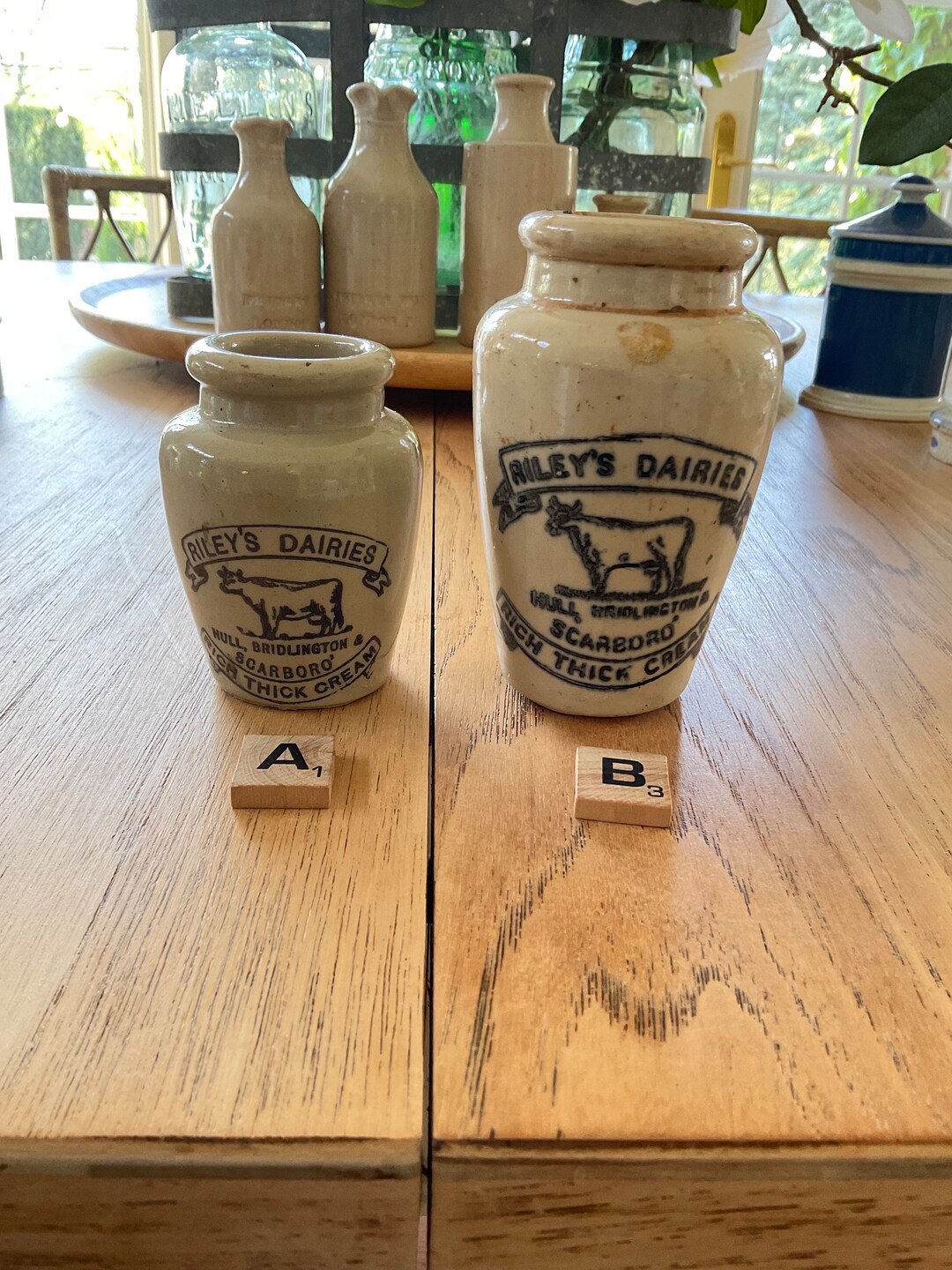 Antique English Rare RILEY’S DAIRY - Scarborough Cow Image - Etsy