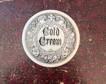 Antique English Cold Cream Advertising Pot C. 1890 Lid Plus Base - Etsy
