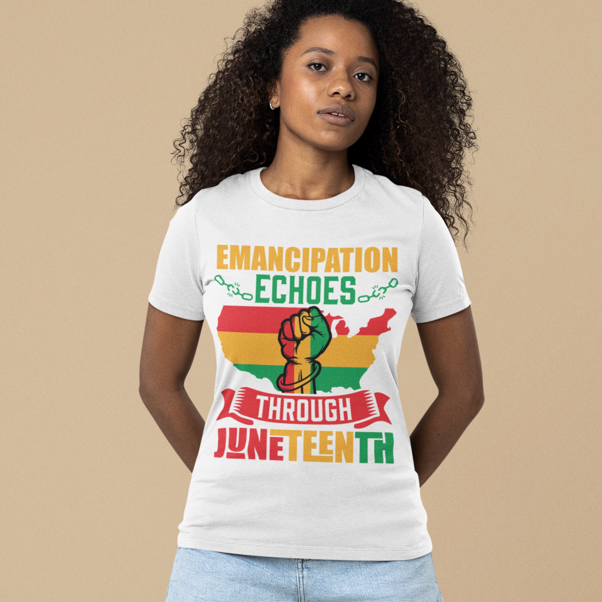 Emancipation Echoes Through Juneteenth T-shirt, Juneteenth T-shirt ...