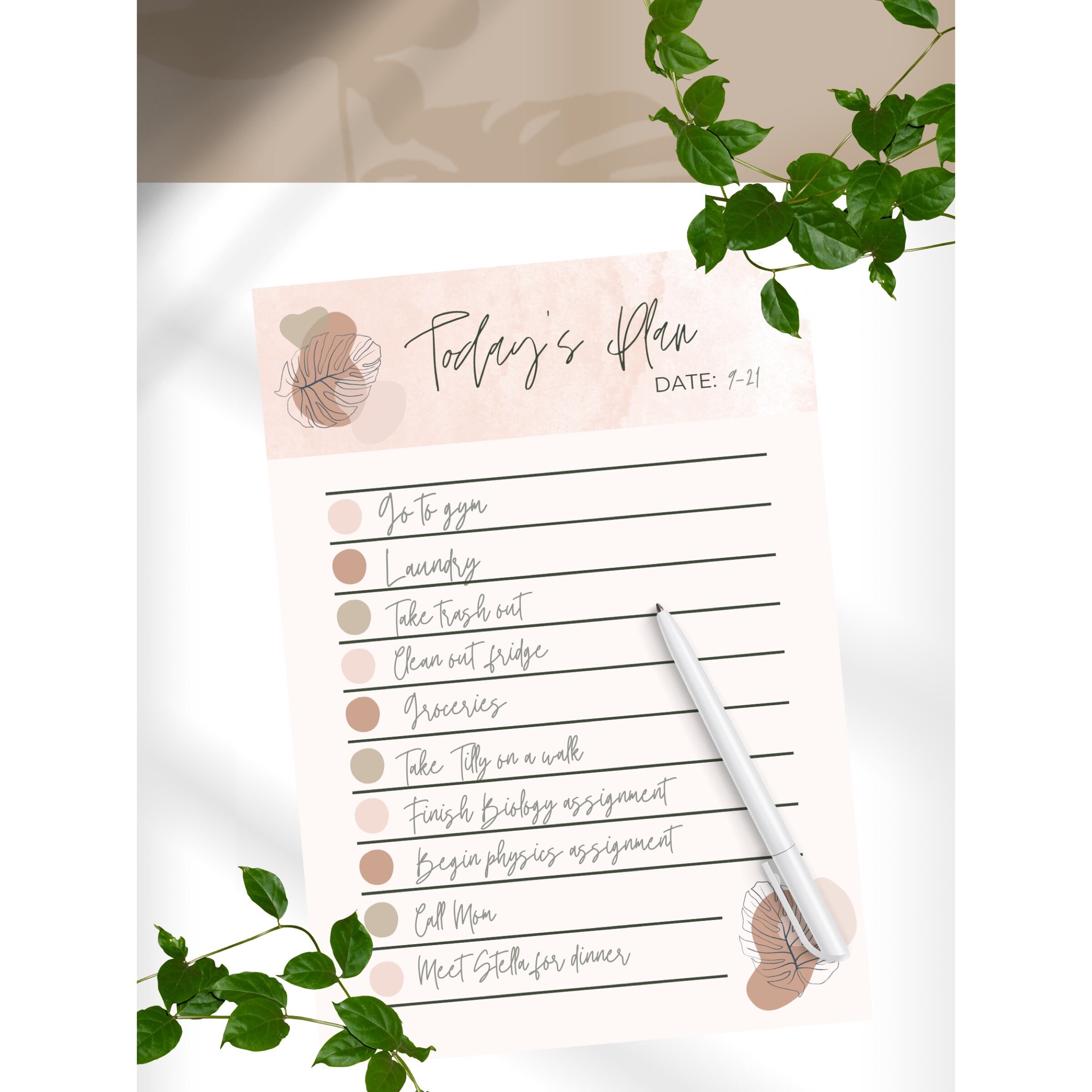 Printable to Do List Daily Planner - Etsy
