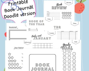 Book Club Discussion Journal Printable Tan Dots - Etsy