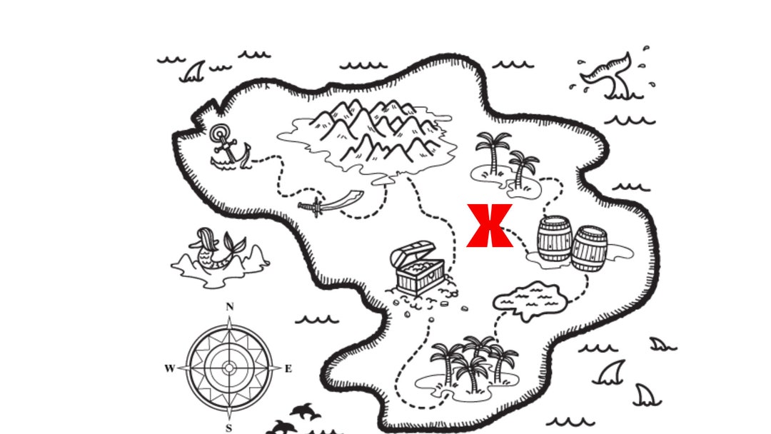 Neverland Treasure Map - Etsy