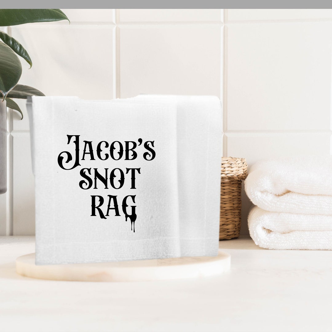 Personalized Snot Rag Towel, Funny Gag Gift for Adults, Custom Gift for ...