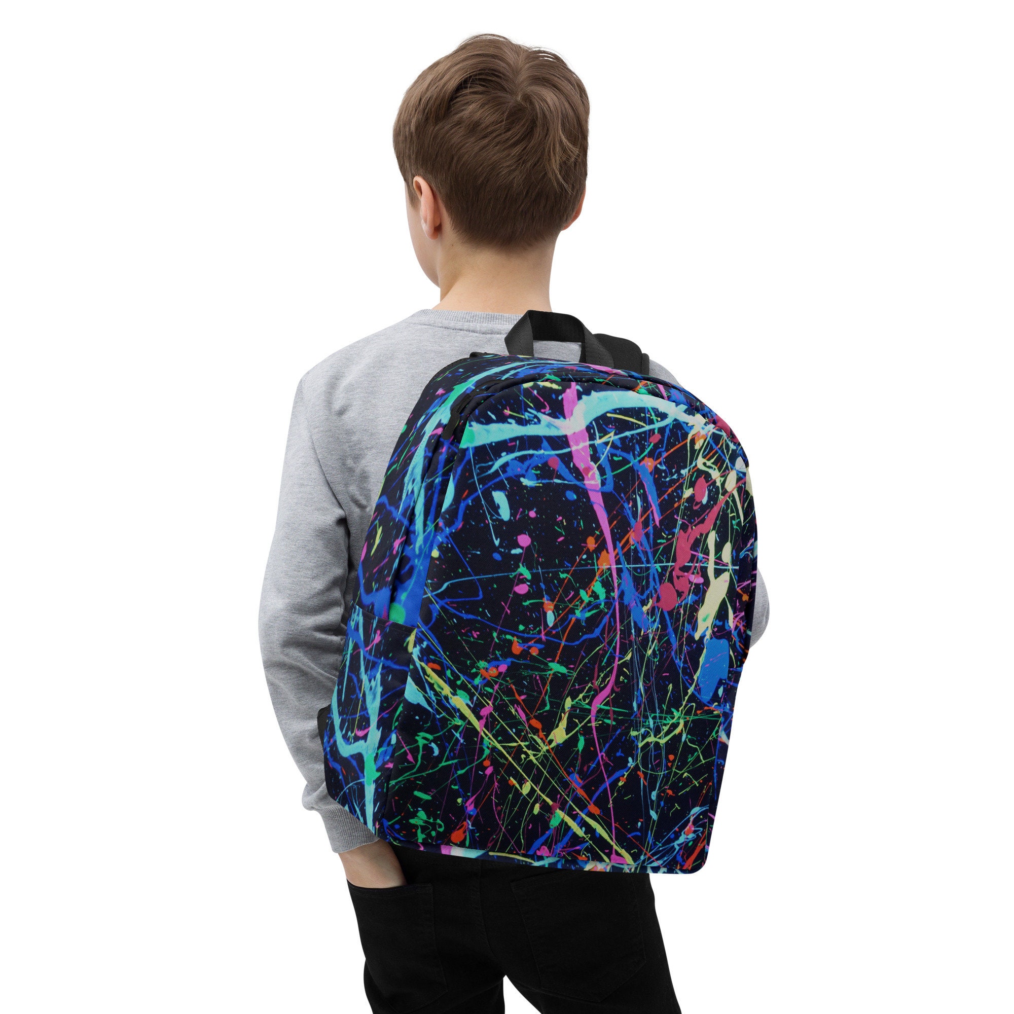 Back to School Splattered Paint Backpack for Students and Teachers ...