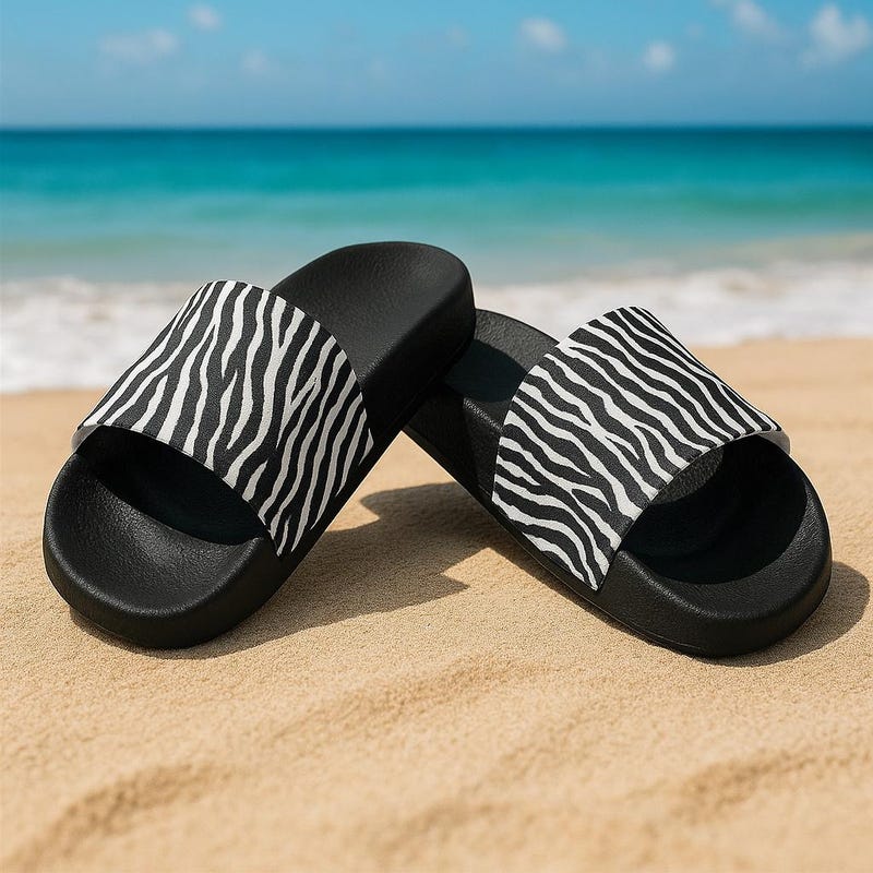 Animal Print Sandals - Etsy