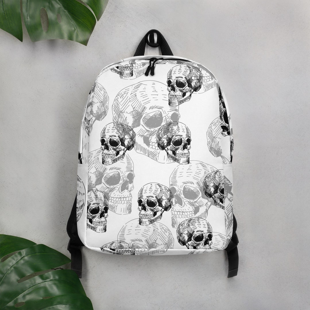 Skeleton Skull Backpack for Back to School or Halloween High-quality ...