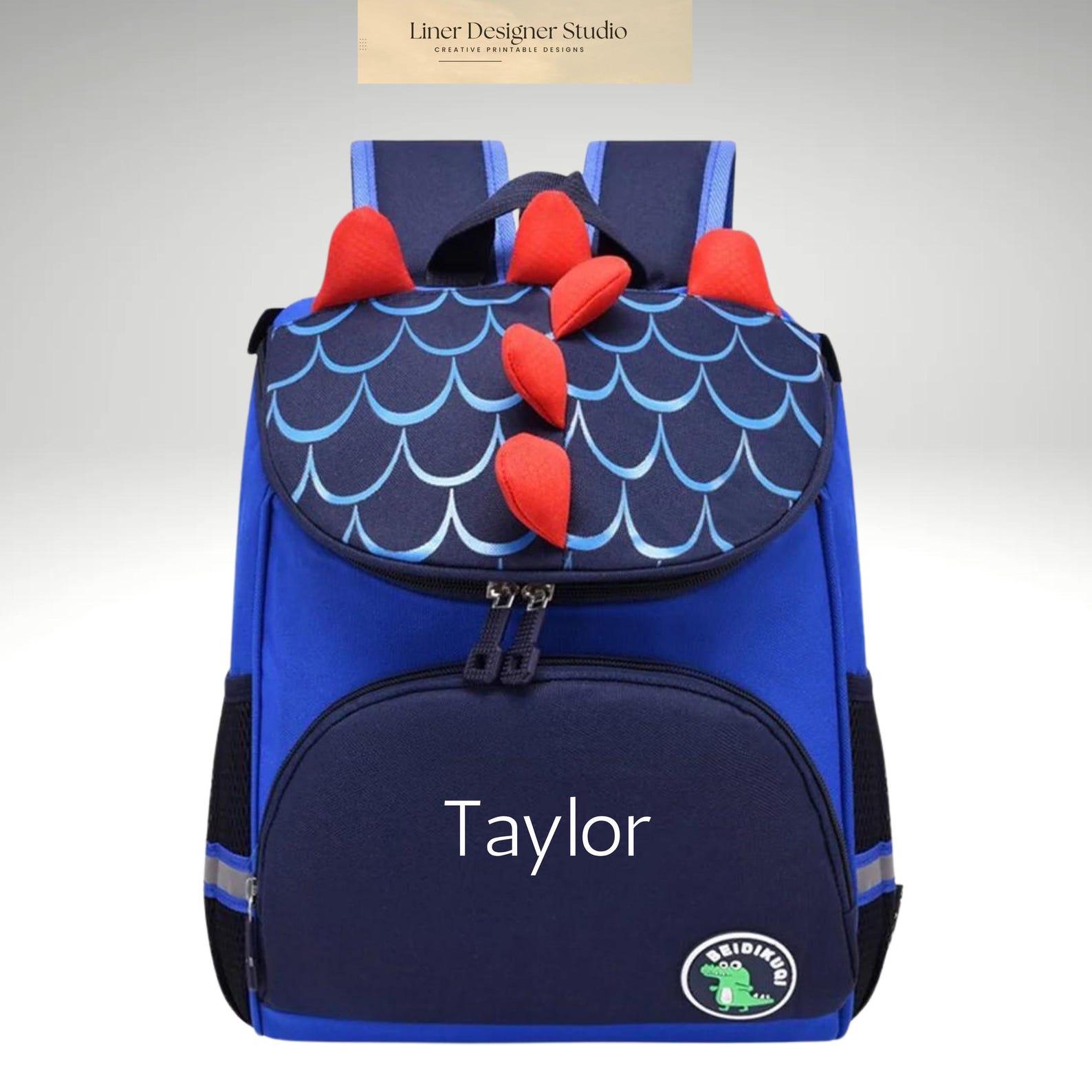 Personalized Dinosaur Backpack: Custom Embroidered School Book Bag - Etsy