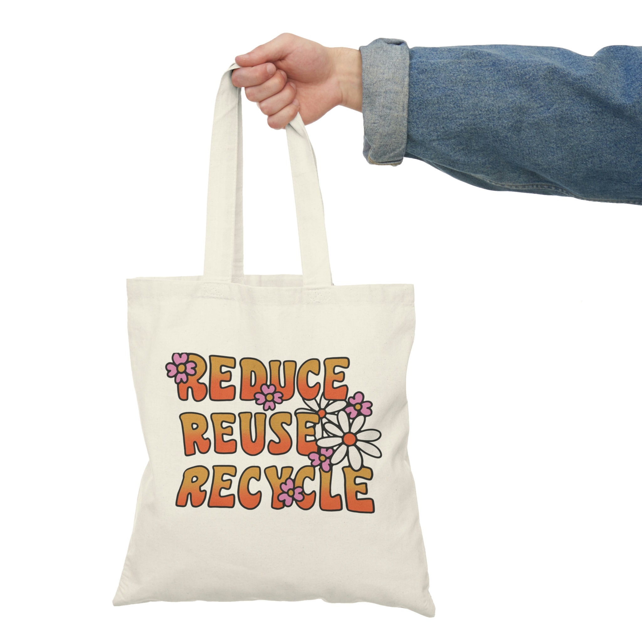 Reduce Reuse Recycle Tote Bag for Eco-conscious Individuals - Etsy