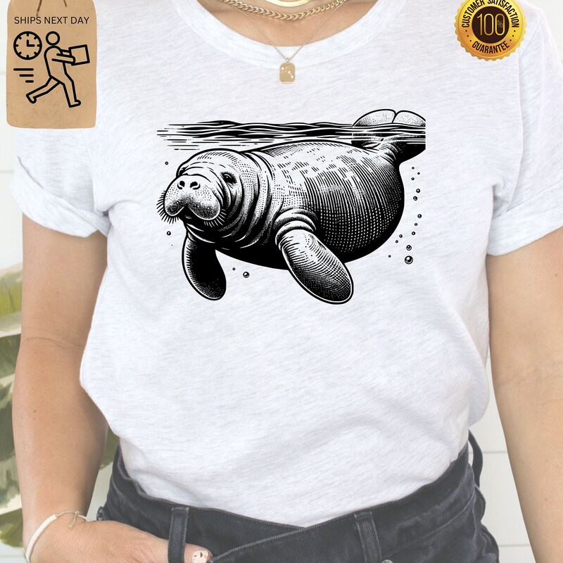 Manatee T Shirt - Etsy