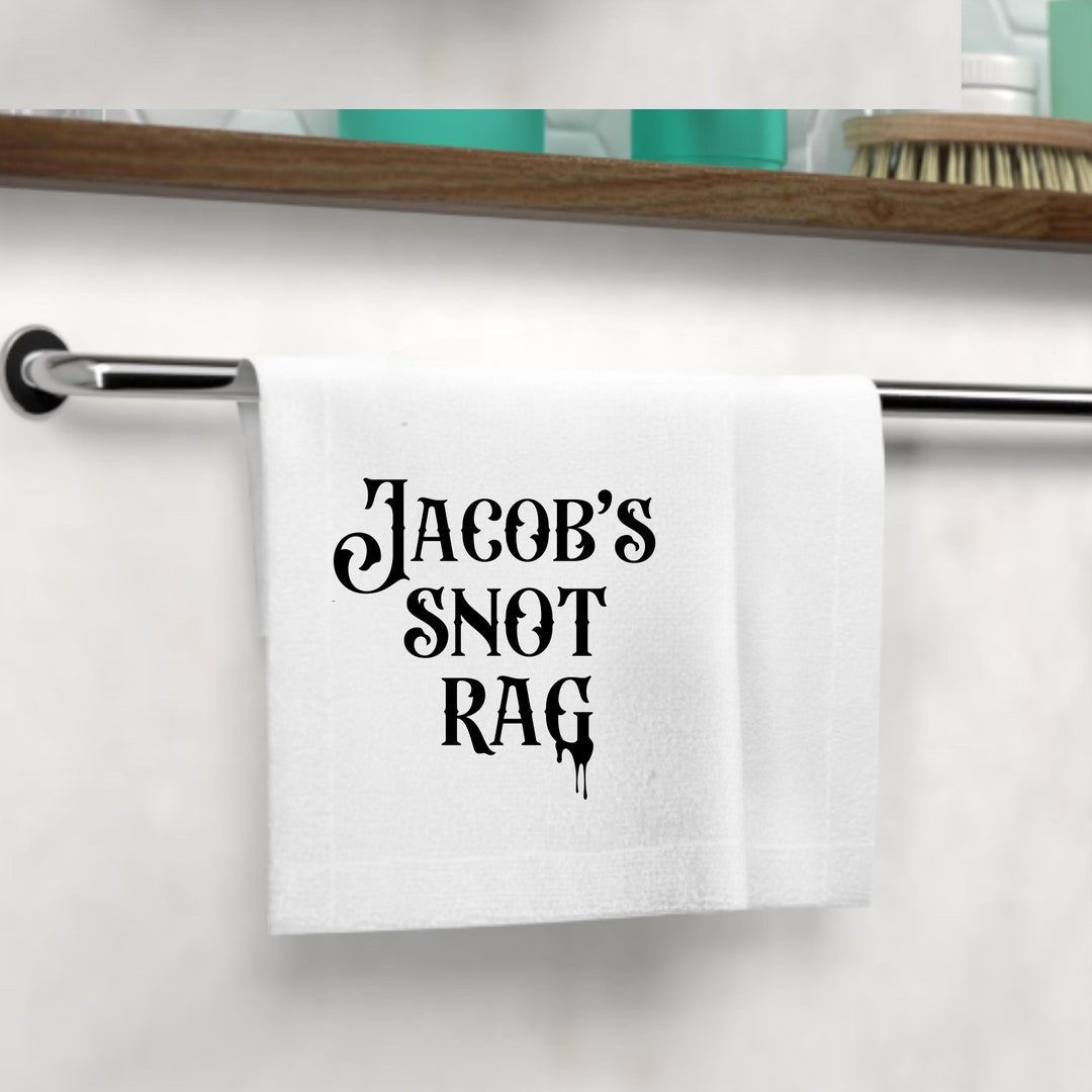 Personalized Snot Rag Towel, Funny Gag Gift for Adults, Custom Gift for ...