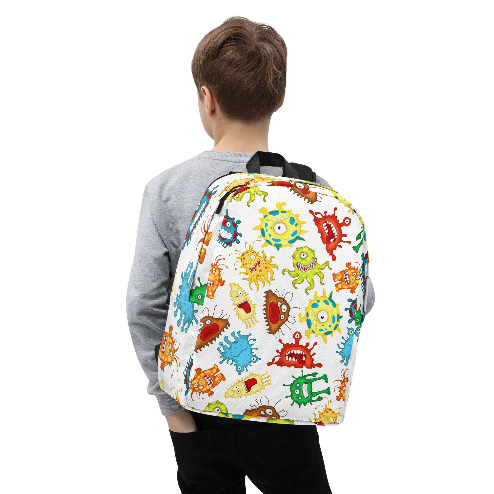 Monsters Backpack, for Kids and Anyone Who Loves Monsters, Colorful Fun ...