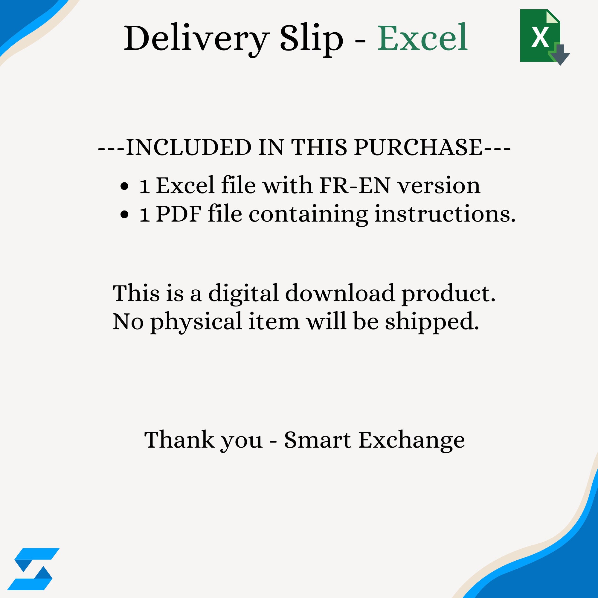 Professional Delivery Note Template, Digital Download, Easy to Use ...