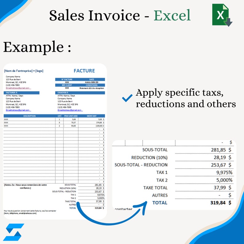 Professional Service Invoice Templates, Small Business, Service Invoice ...