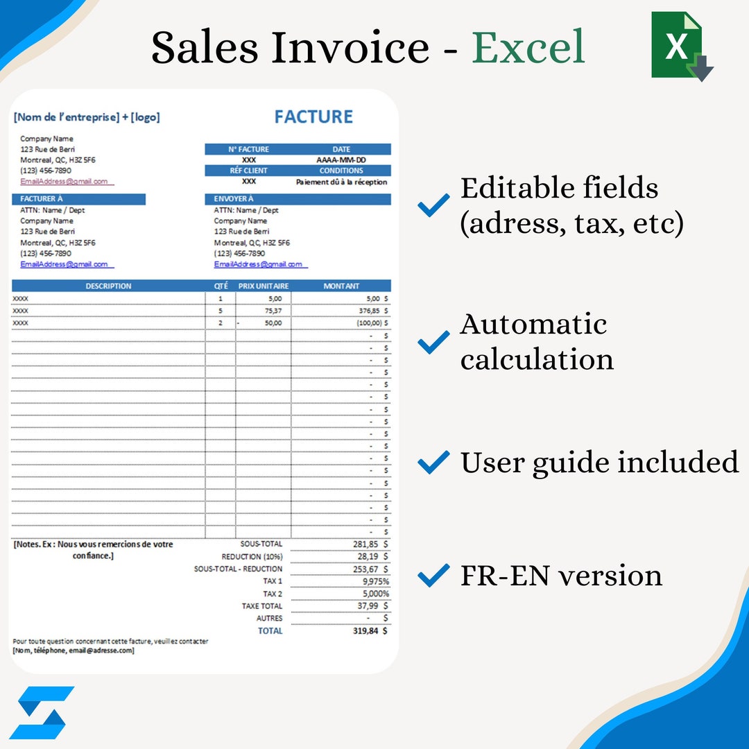 Professional Service Invoice Templates, Small Business, Service Invoice ...