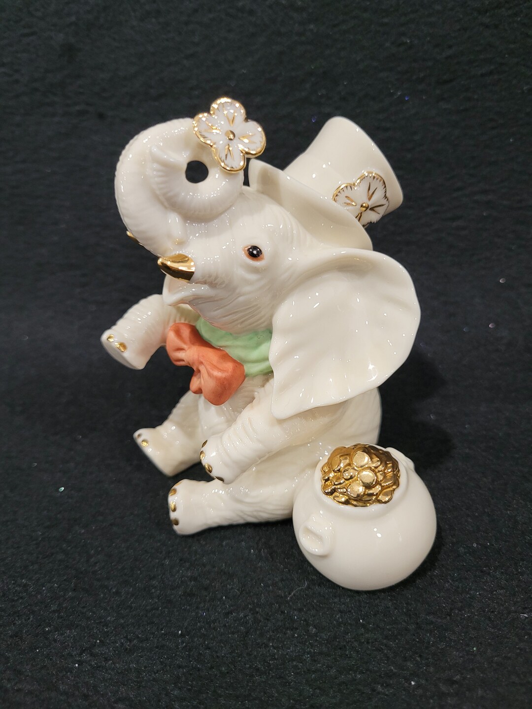 Lenox 'the Lucky Little Elephant' Irish Porcelain Figurine - Etsy