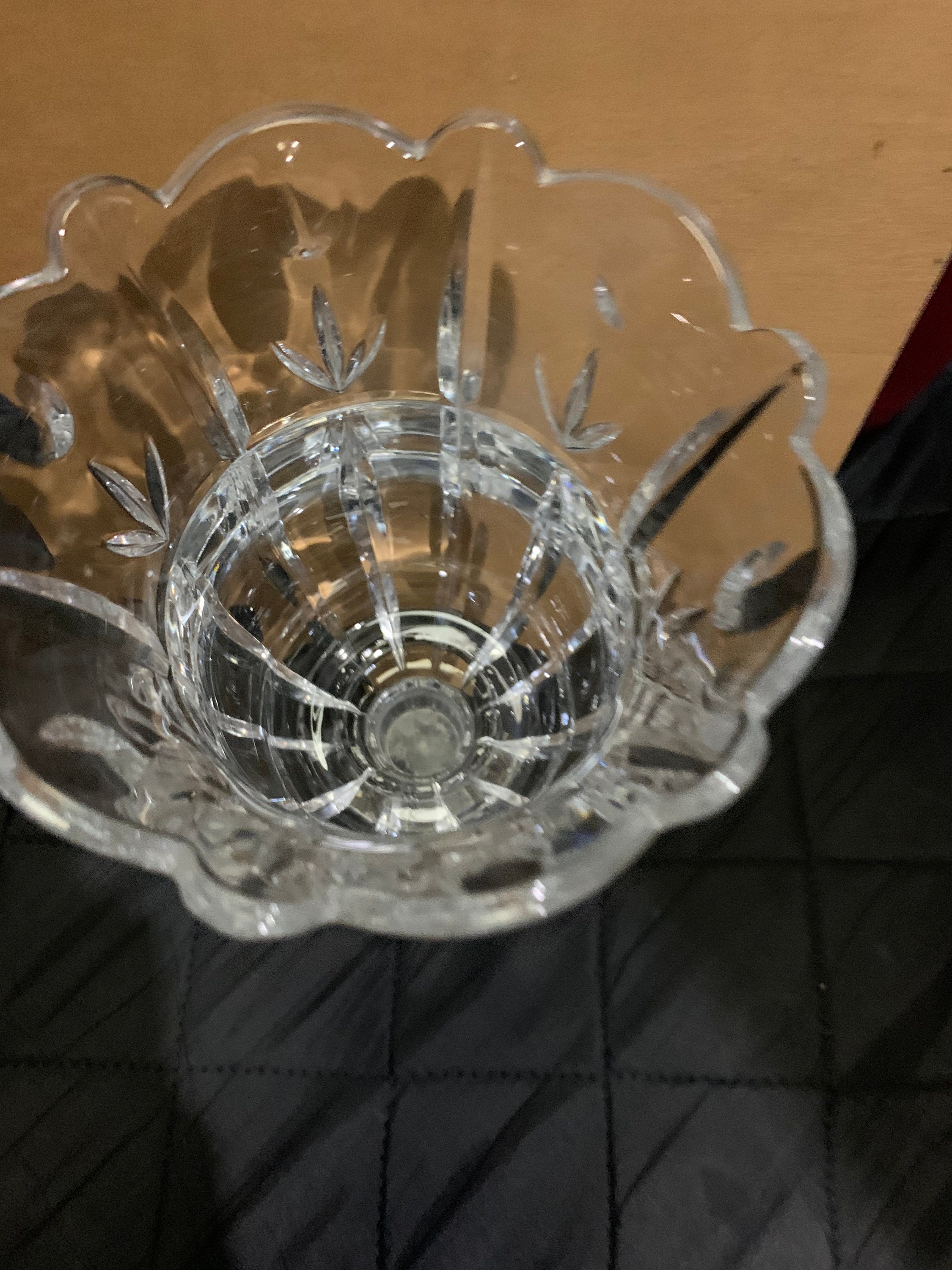 Vintage Crystal Vase by Block Crystal, Poland - Etsy