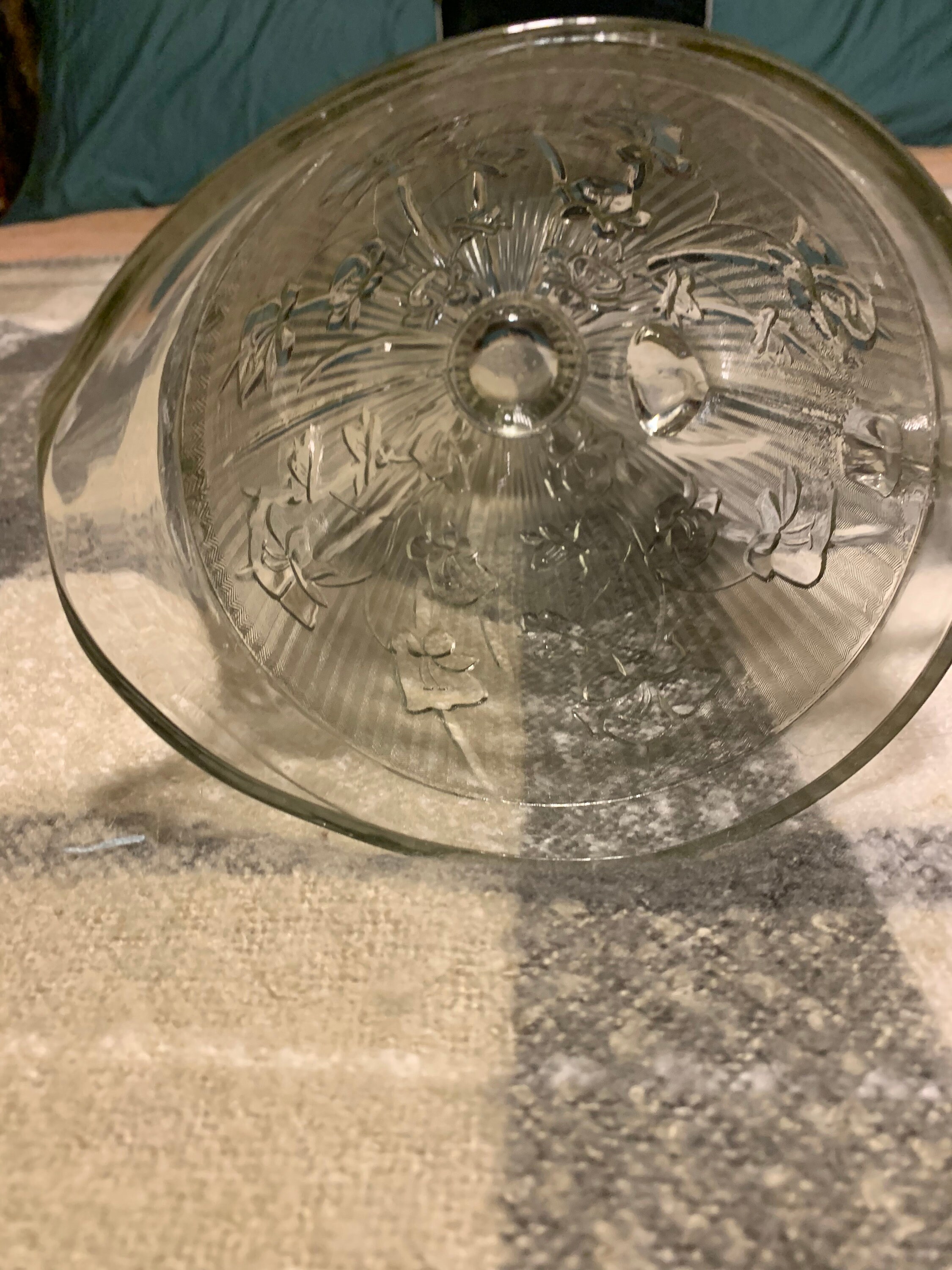 Vintage Iris and Herringbone Pattern Made by Jeanette Glass Company - Etsy