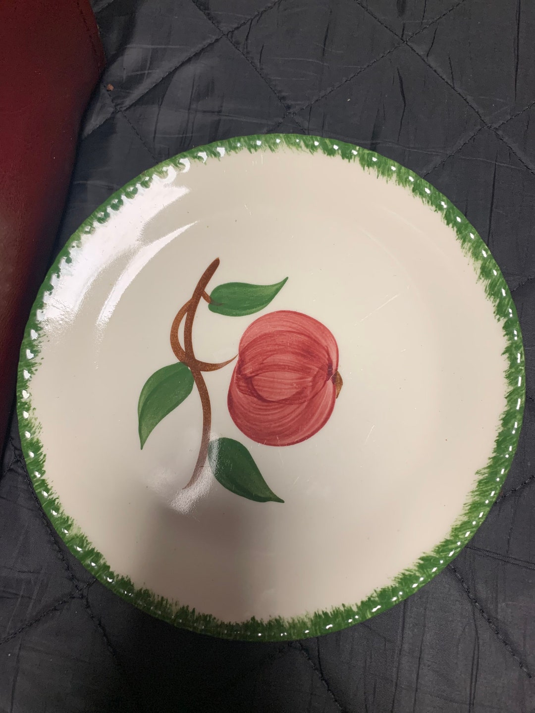 Vintage Southern Pottery Blue Ridge Plate - Etsy