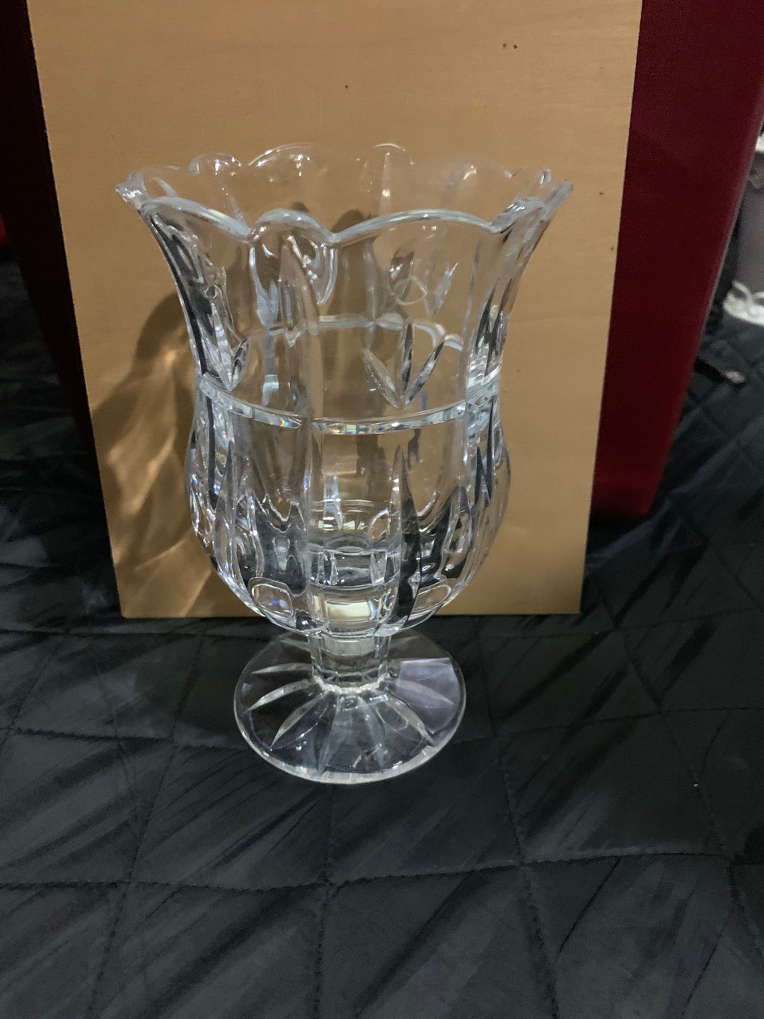 Vintage Crystal Vase by Block Crystal, Poland - Etsy