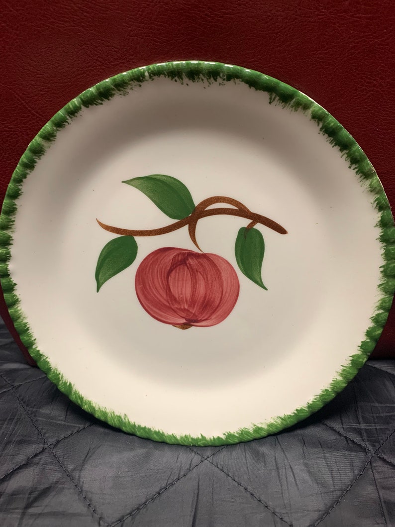 Vintage Southern Pottery Blue Ridge Plate - Etsy