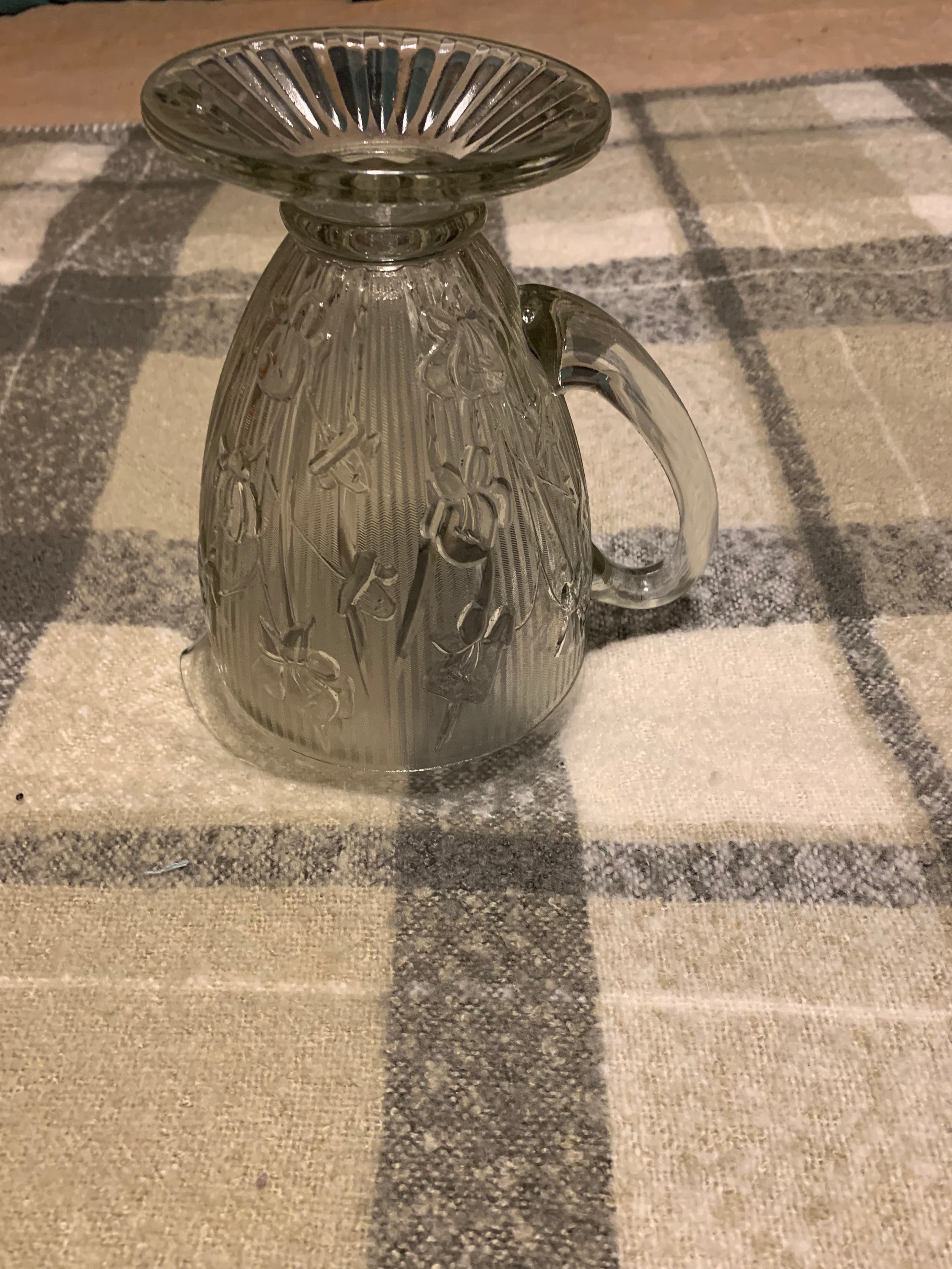 Vintage Iris and Herringbone Pattern Made by Jeanette Glass Company - Etsy