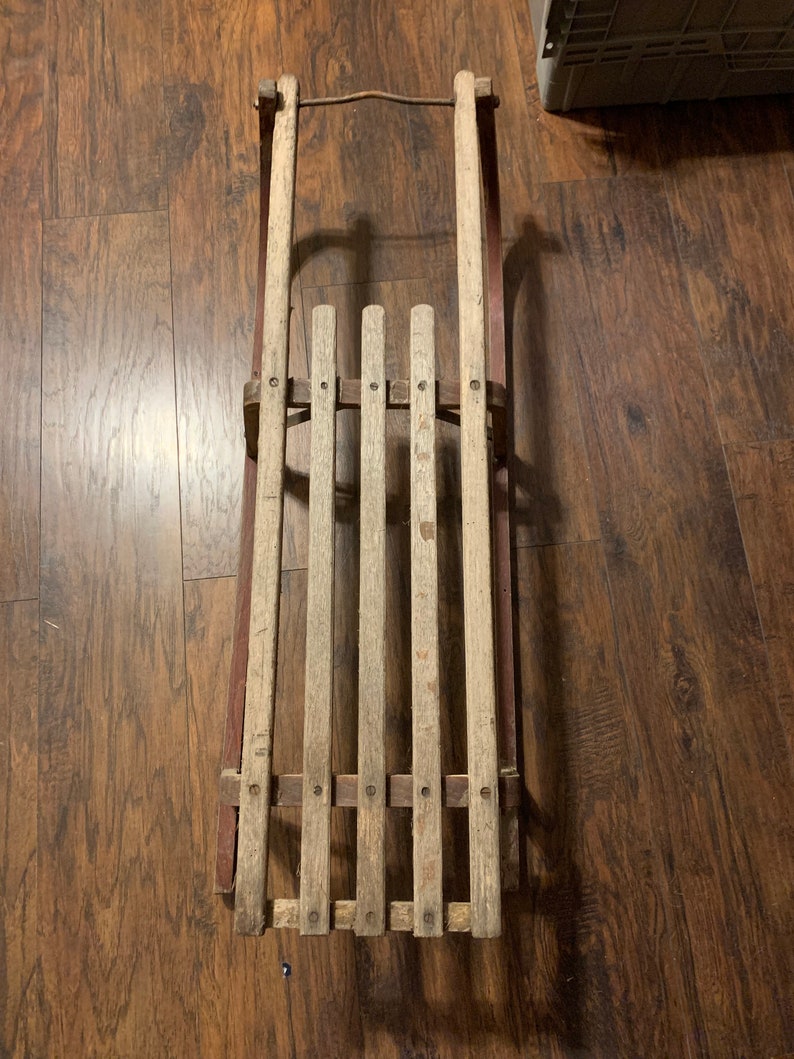 Vintage Davos Germina Wooden Sled Circa 1920s - Etsy