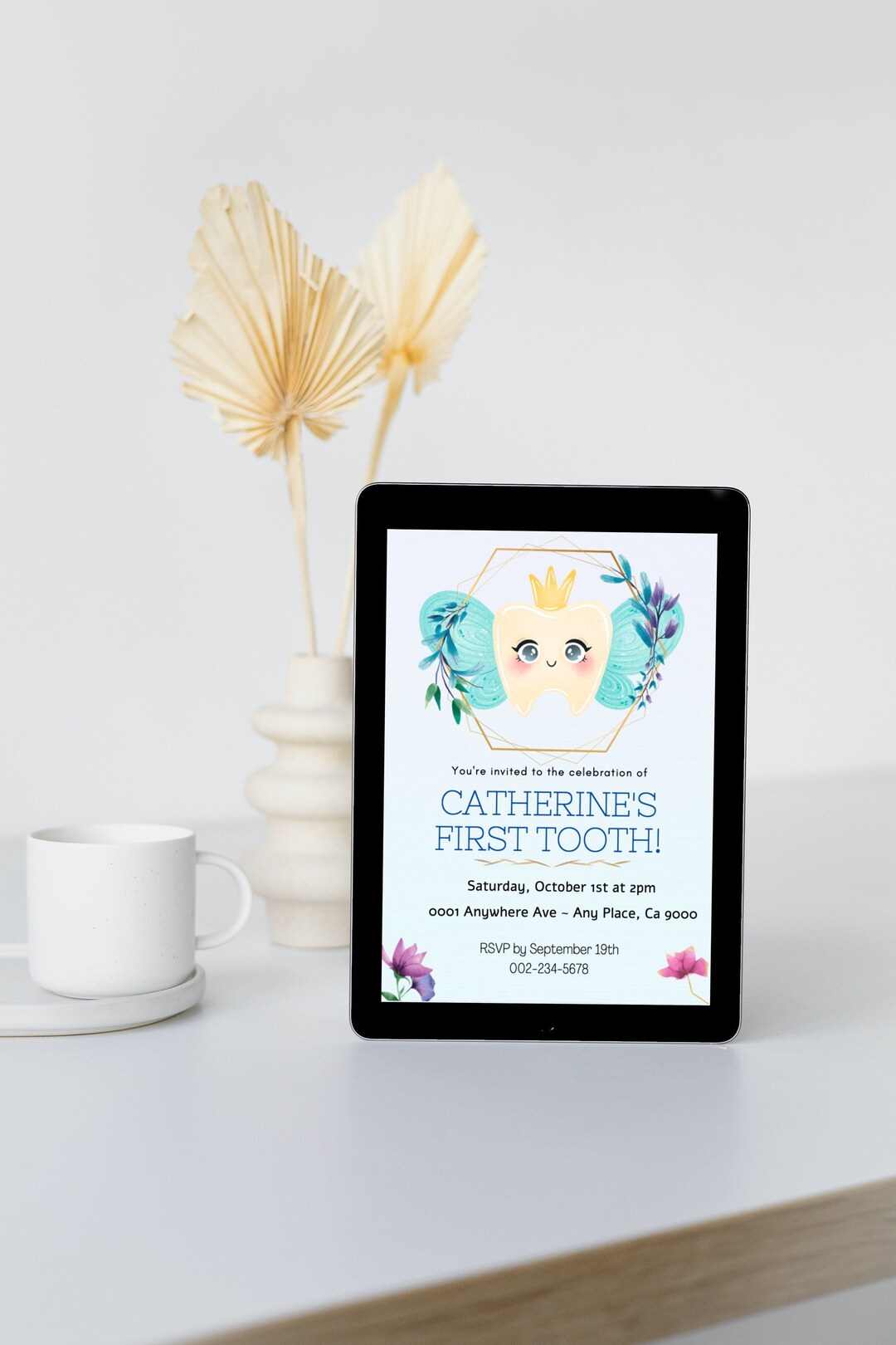 First Tooth - Armenian Atam Hatik Invitation Template Editable - Etsy
