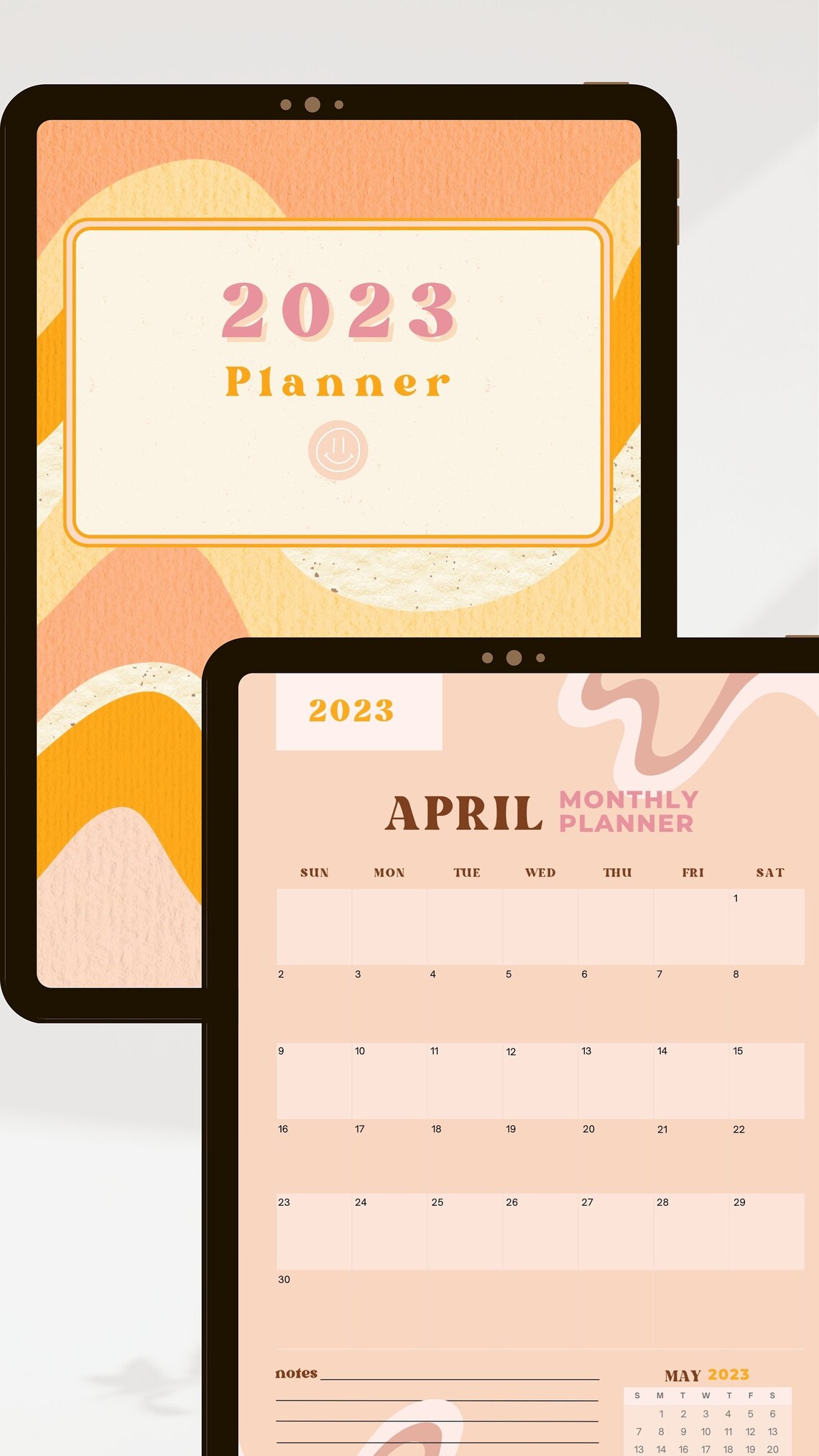 2023 Dated Planner - Retro, Minimalistic Design - Digital Download - Etsy