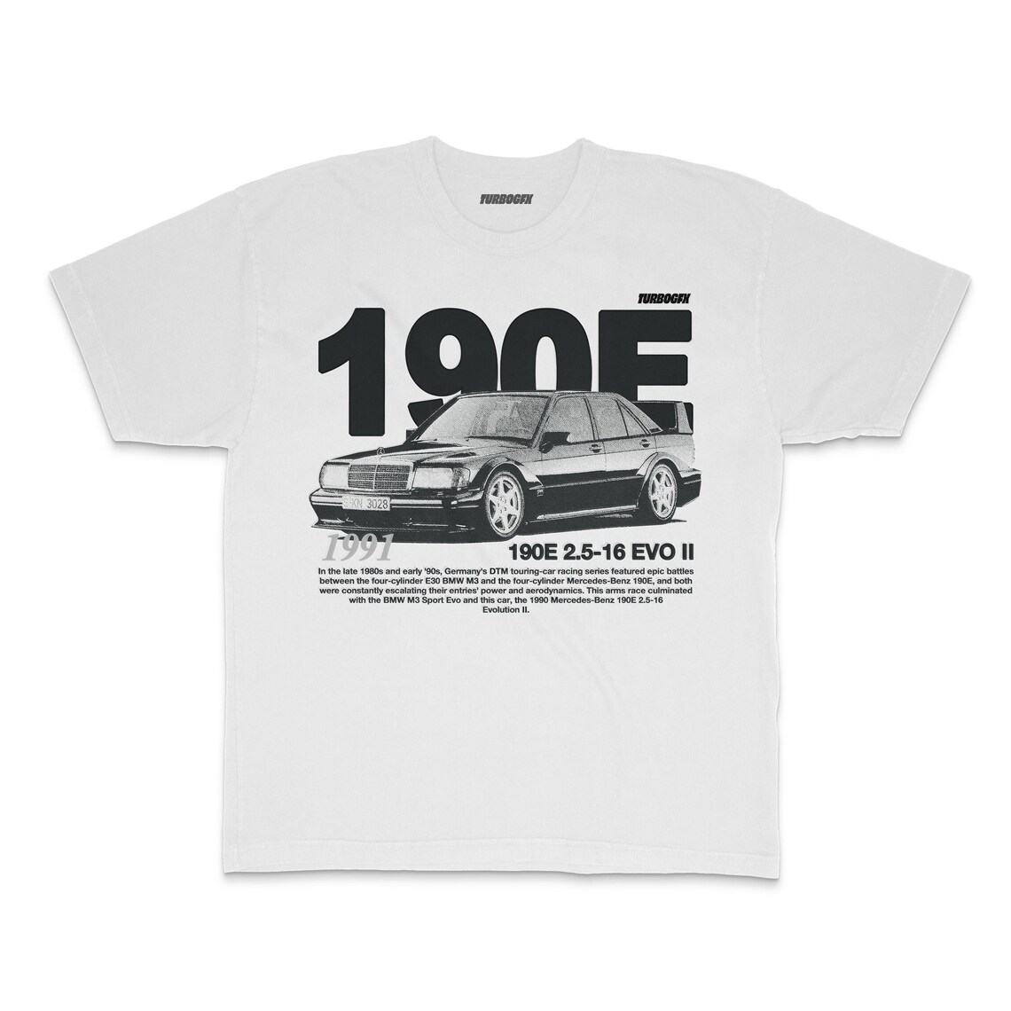 Mercedes Shirt 190E EVO II Vintage T-shirt DTM Car Tee / Gift for Car ...