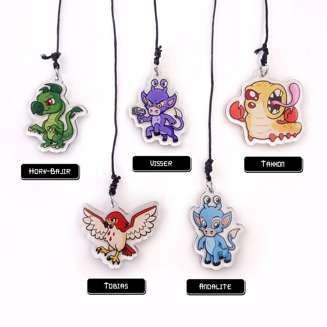 Animorphs Inspired Alien Acrylic Charm Bookmarks - Etsy