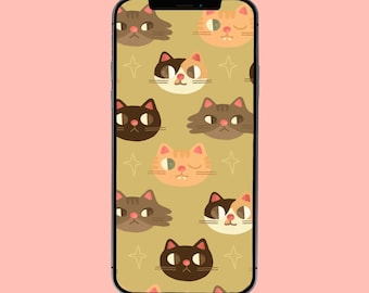 Cute Cat Lock Screen - Etsy