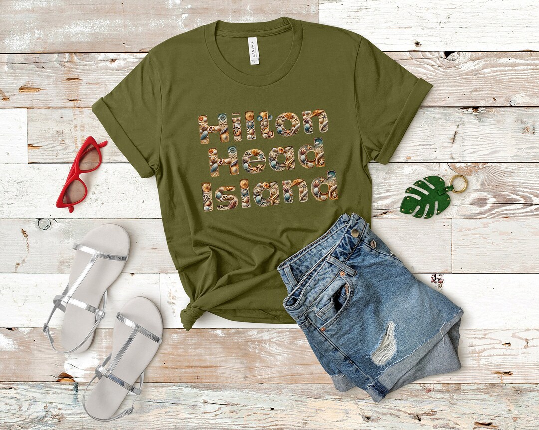 Hilton Head Island Shells Sand Dollar Starfish Beach T-shirt - Etsy