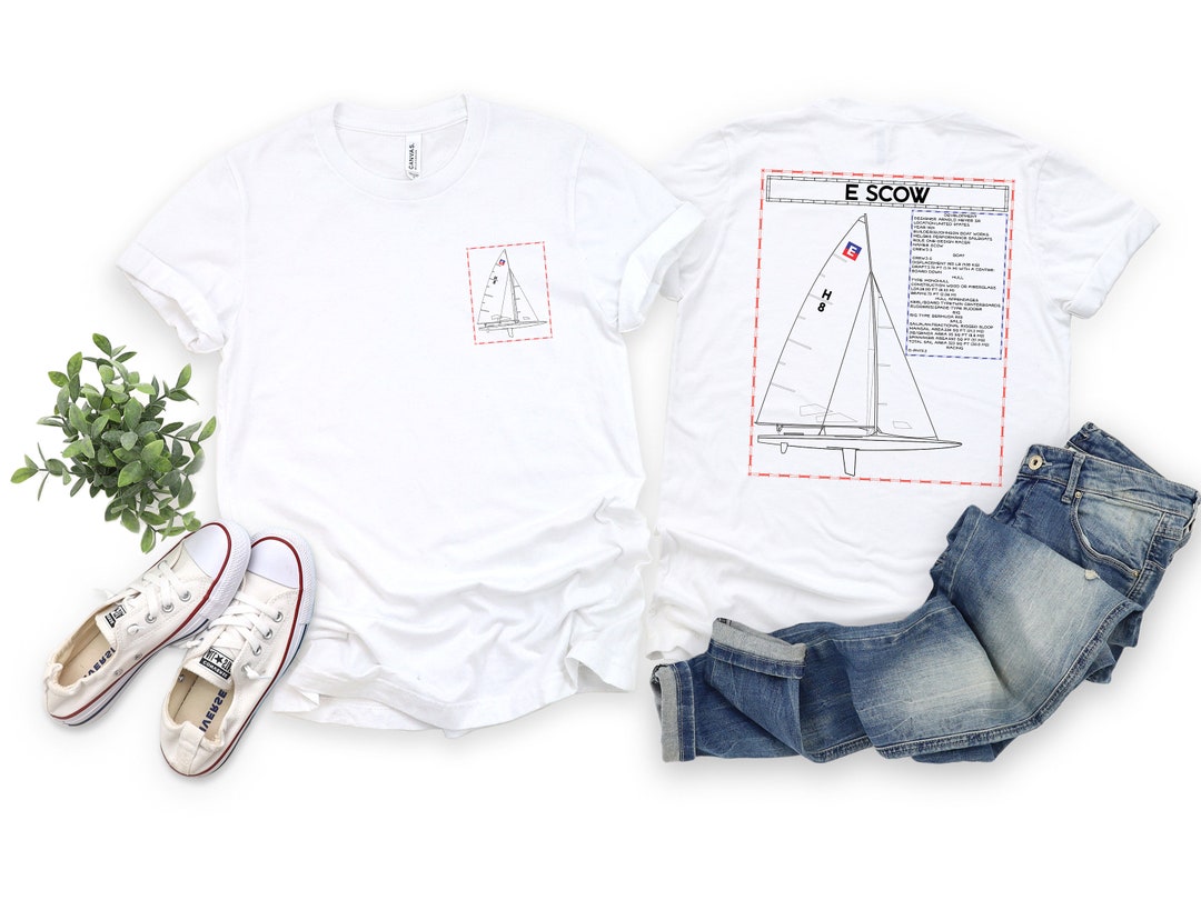 Personalized Sail Number E Scow Sailboat Custom T-shirt - Etsy