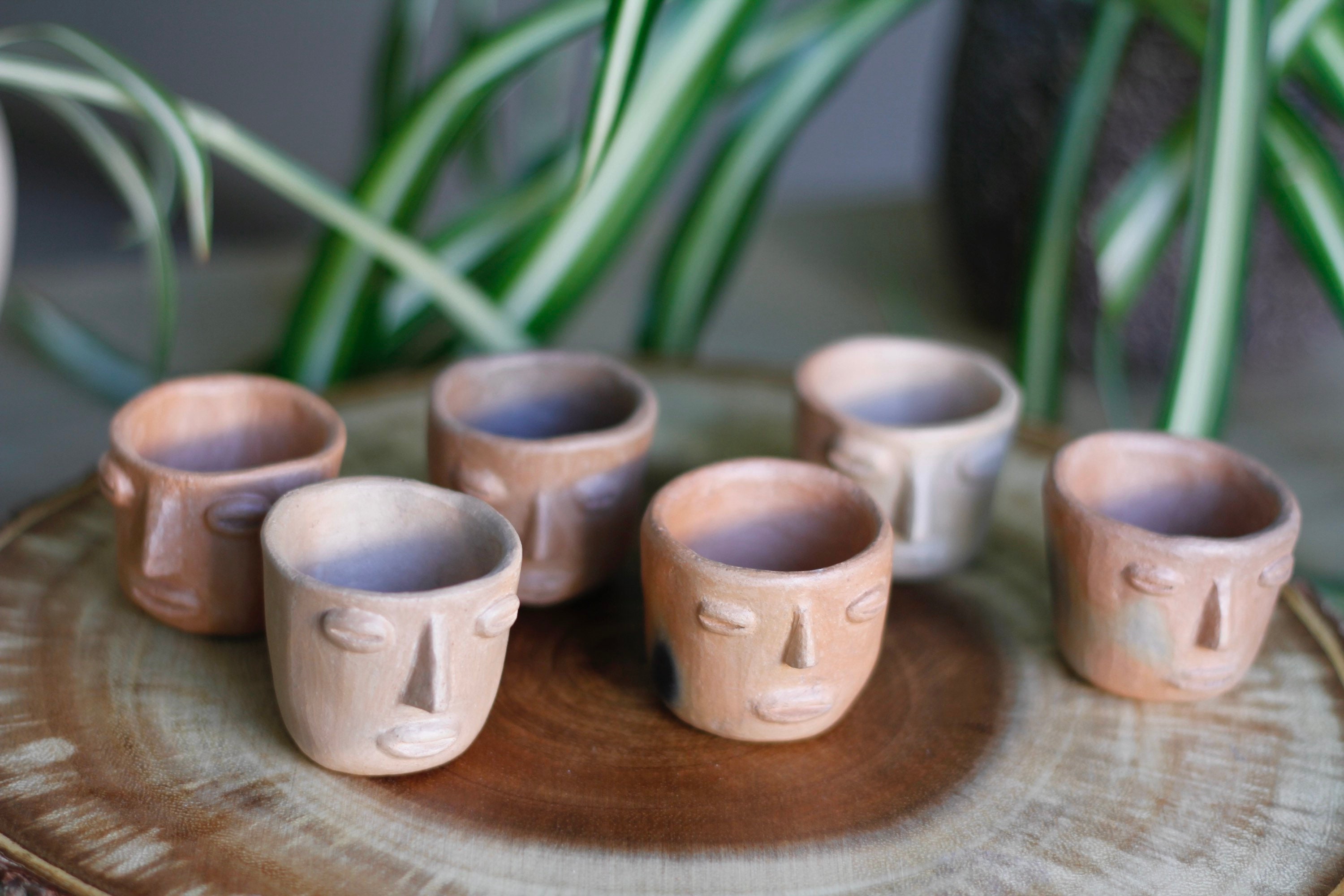 Mixe Clay Mezcal Copitas Copitas Con Cara Zapotec Face - Etsy