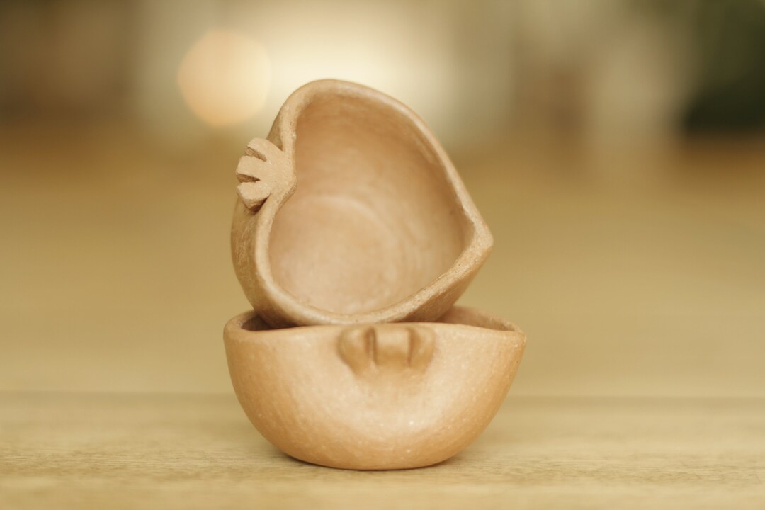Mixe Clay Mezcal Copita De Corazón Set of 2 Heart Copitas Copitas De ...