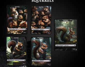 Squirrel Mtg Token - Etsy