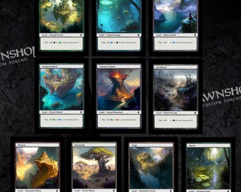 Mtg Land Tokens - Etsy