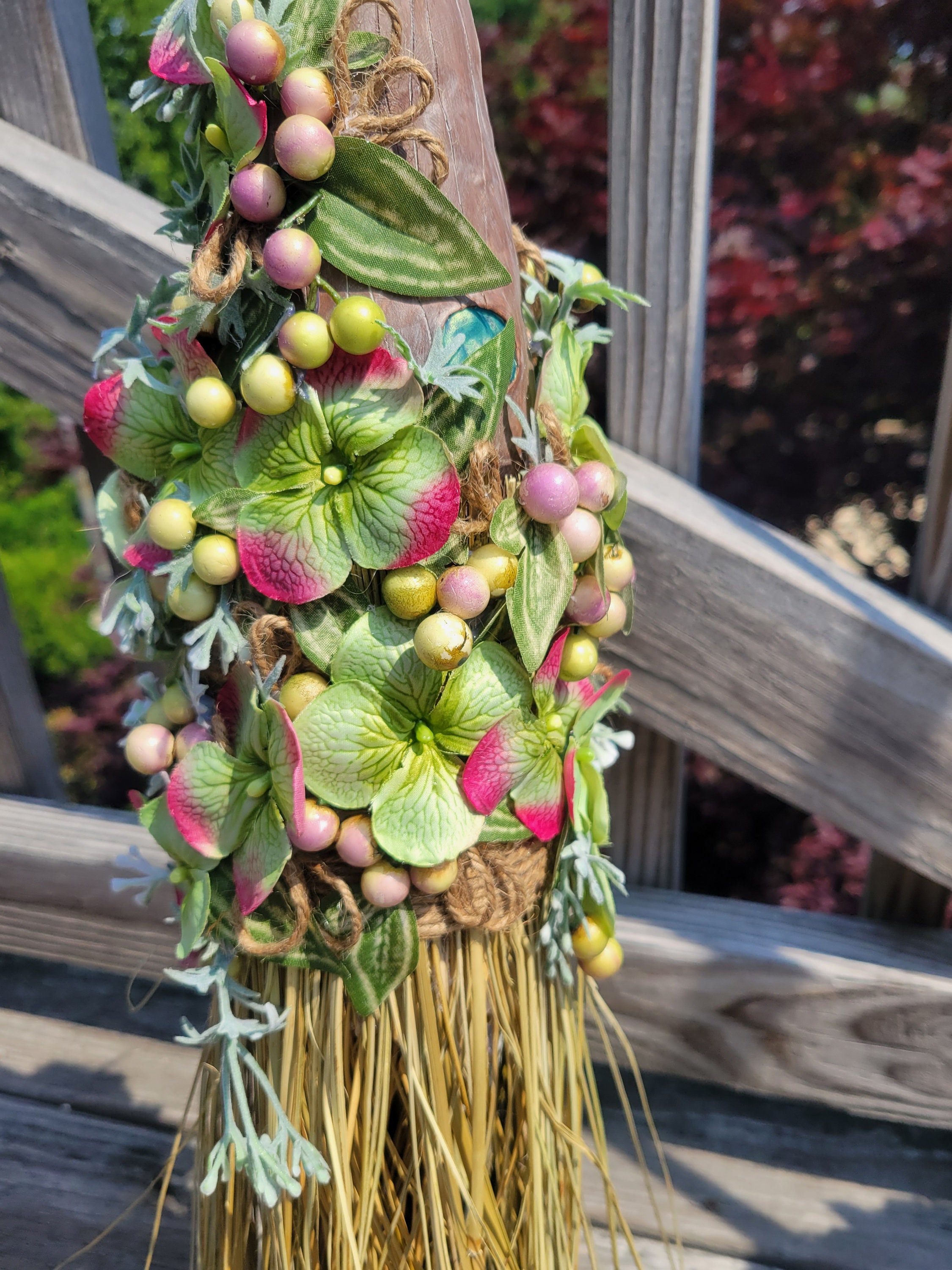 Decorative Witches Broom Full Size Witch Broom Halloween Decor ...