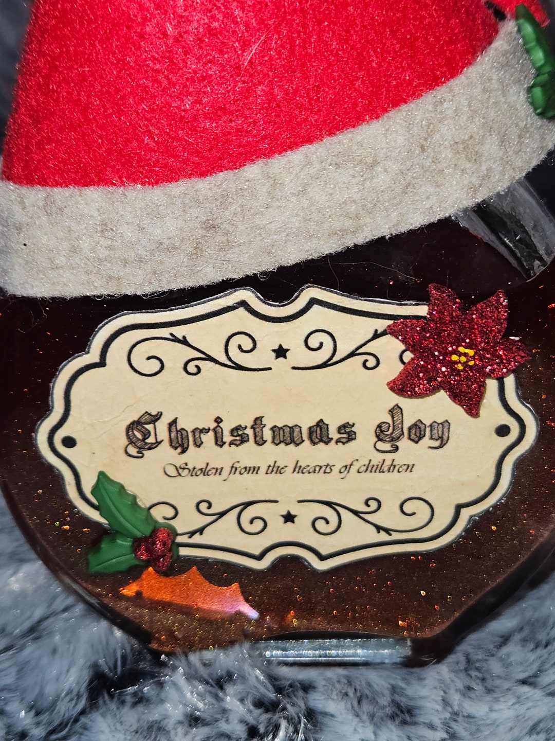 Christmas Joy Christmas Potion Bottle Red Potion Bottle - Etsy
