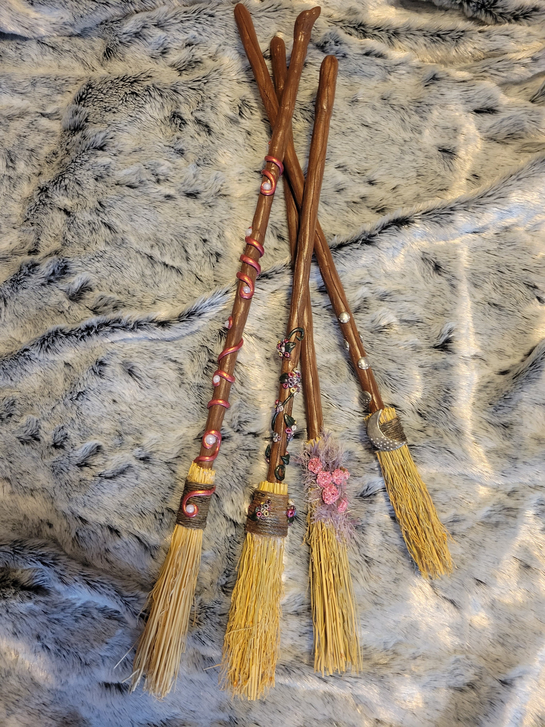 Mini Witch Broom Cottagecore Decor Halloween Broom Halloween Wall Decor ...