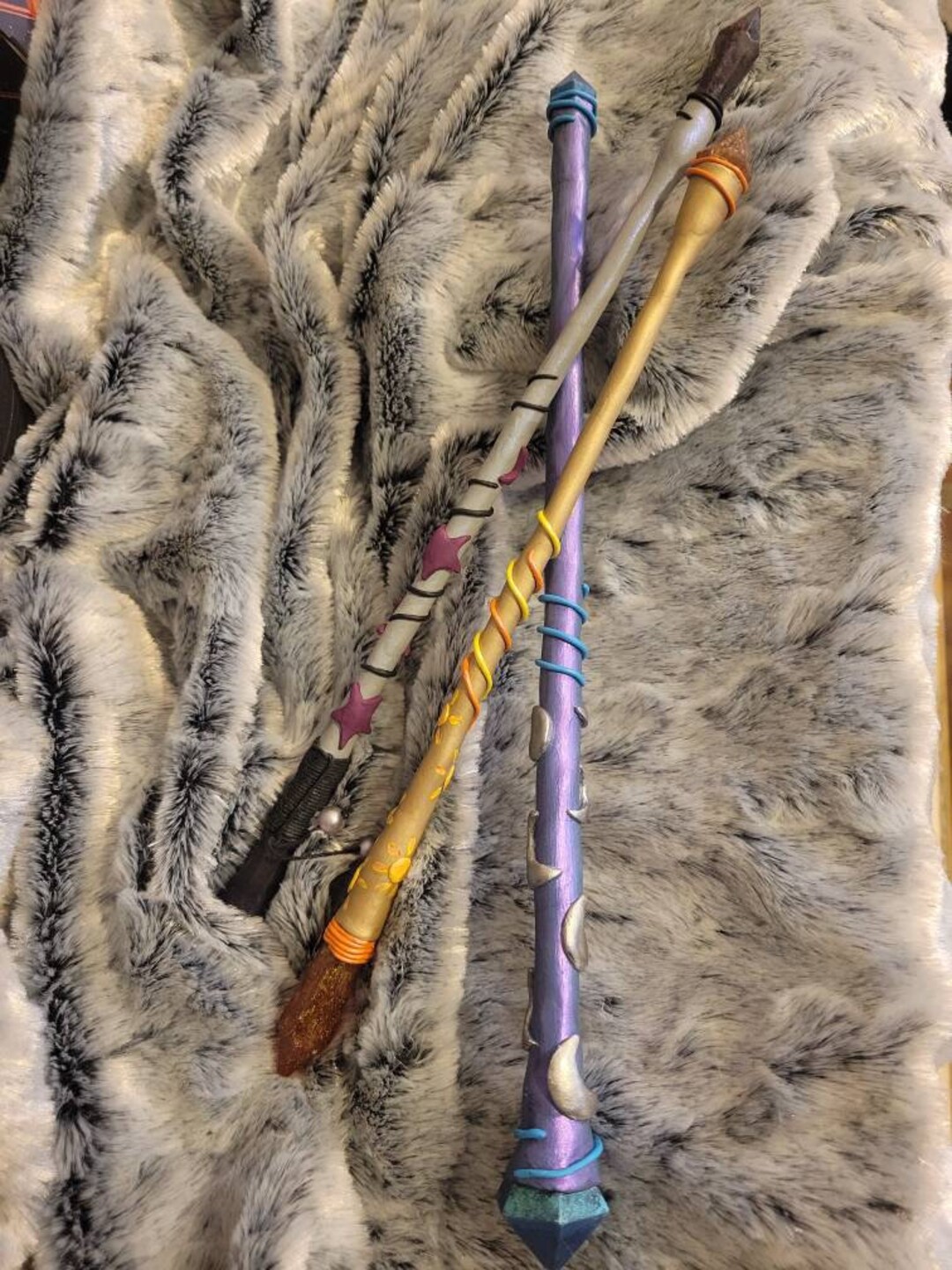 The Sun, the Moon, & the Stars Wands | Fairy Wand, Princess Wand, Magic ...