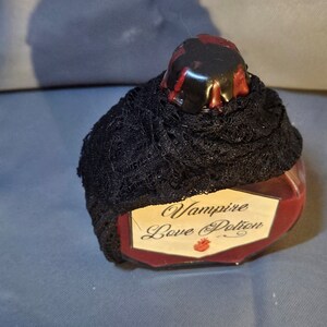 Vampire Love Potion Vampire Potion Bottle Red Potion Bottle - Etsy