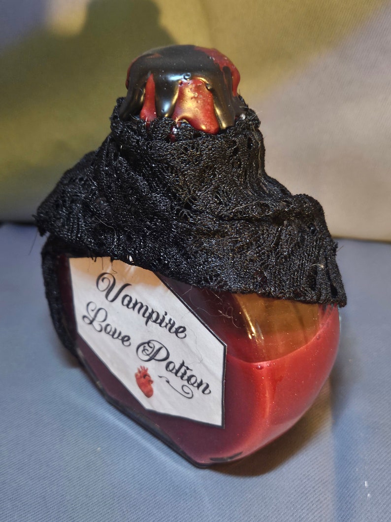 Vampire Love Potion Vampire Potion Bottle Red Potion Bottle - Etsy