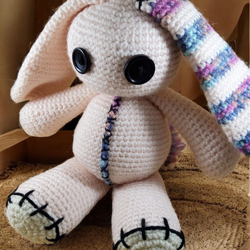 Patchwork Bunny - Etsy