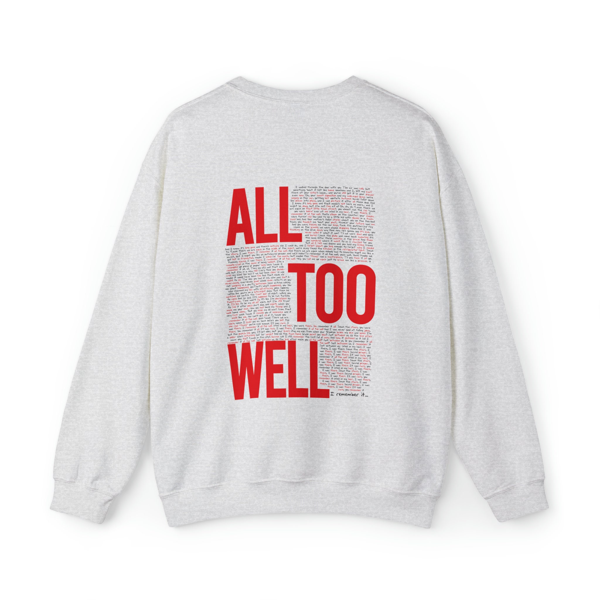 All Too Well Sweatshirt, Taylor Vintage Shirt, 10 Minute Taylo version ...