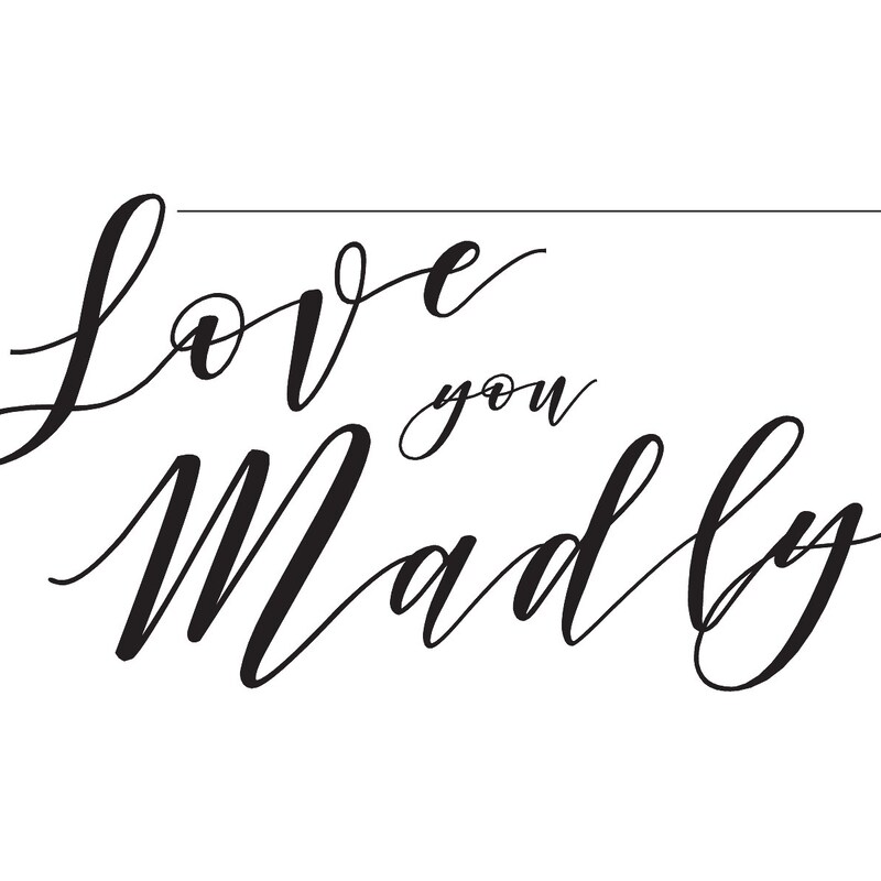 Love You Madly Sign - Etsy