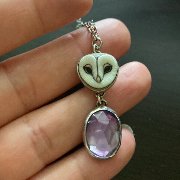 Amethyst Owl - Etsy